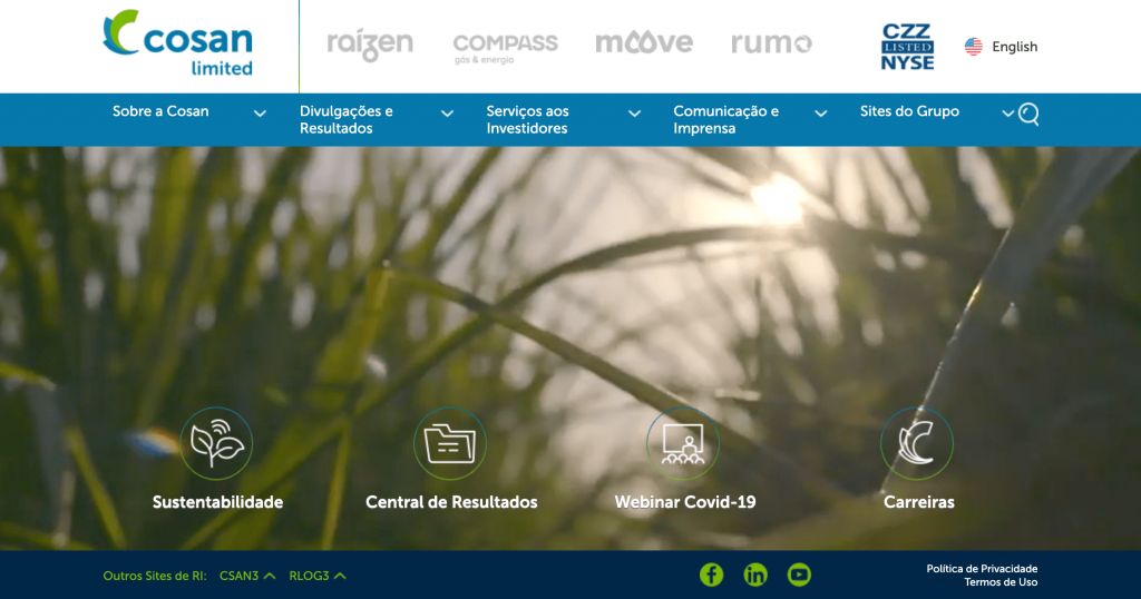Cosan – Relação com Investidores